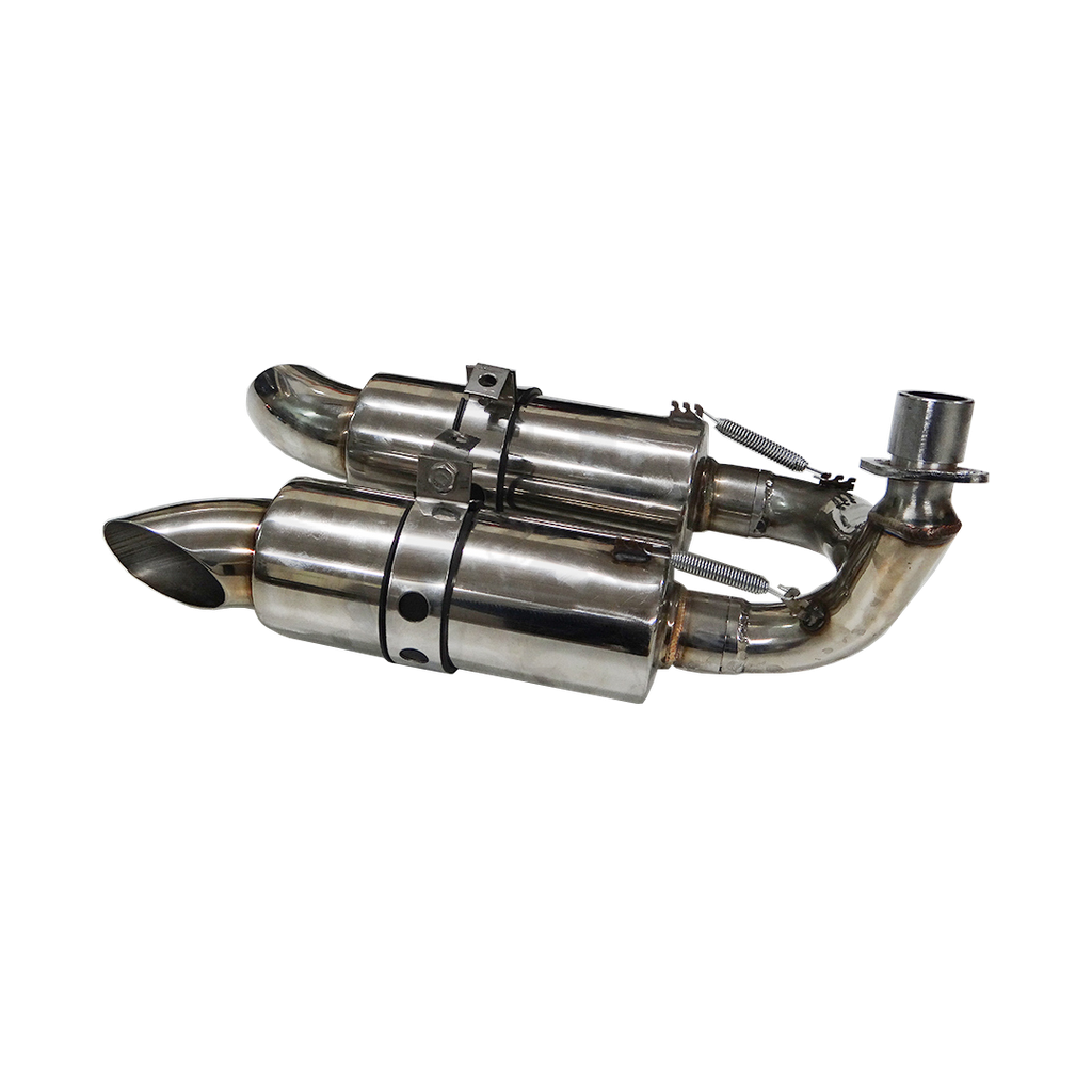 Drag Pipe Dubbele Uitlaat Groot - Dax/Monkey/Gorilla | westbikes.be